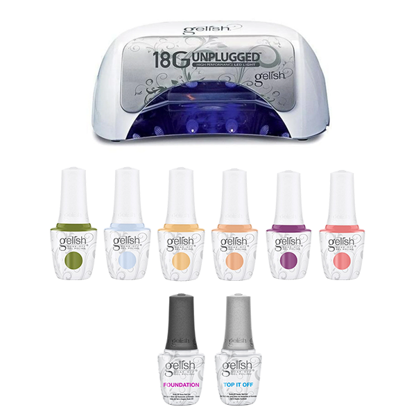 Gelish Lace Is More Combo - Collection Gel Kit & 18G Light Plus Unplug ...