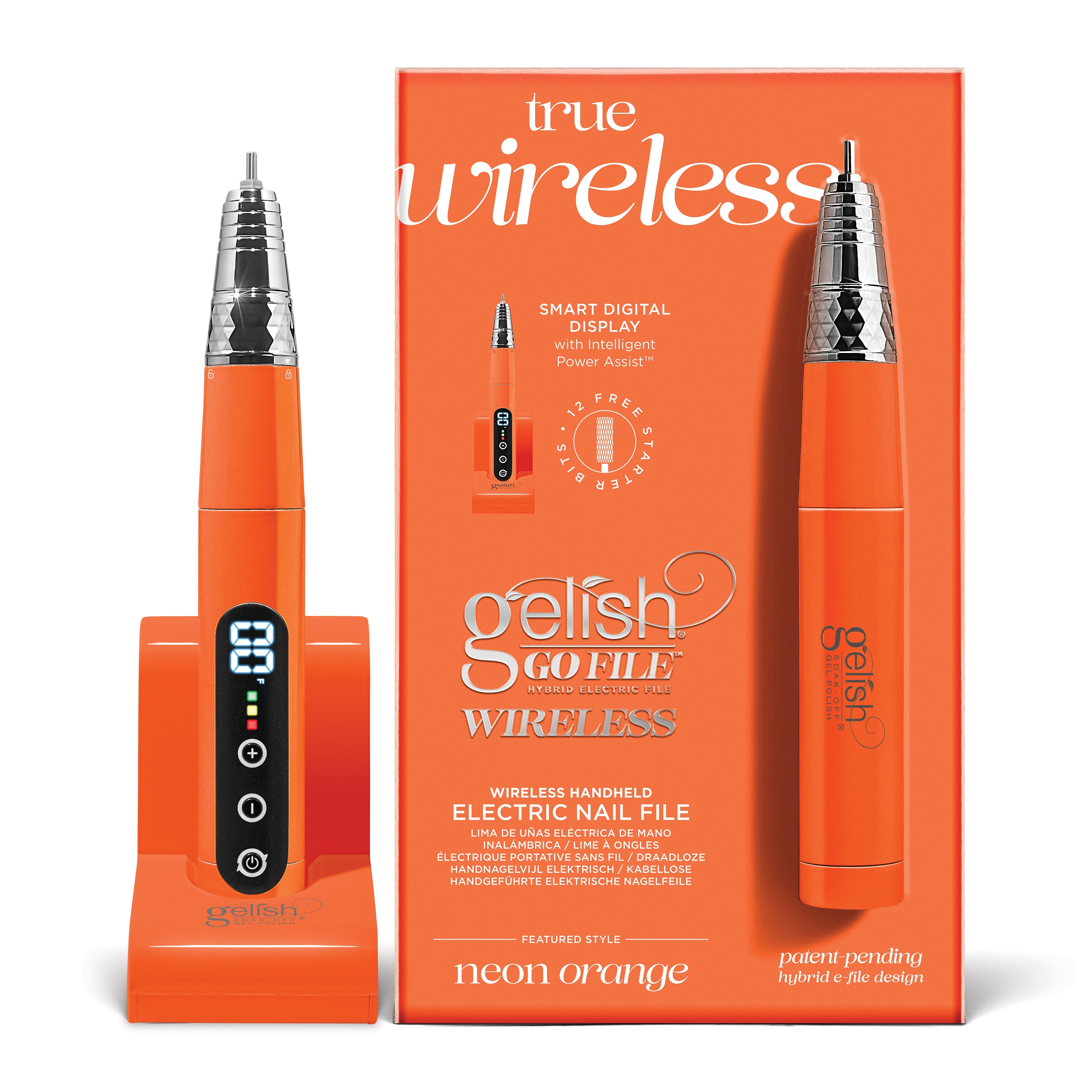 Harmony Go File Wireless E-File - Neon Orange - Orange Manicure ...