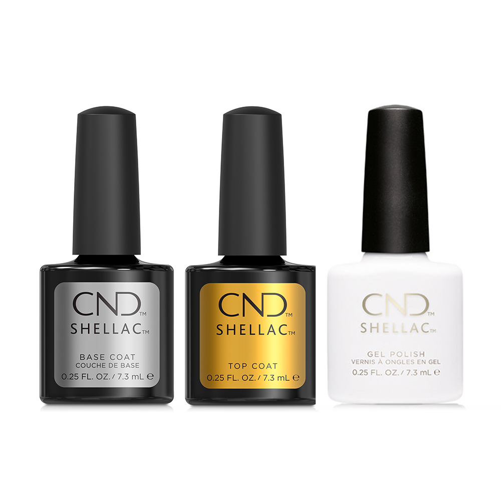CND - Shellac Combo - Base, Top & Cream Puff – Sleek Nail