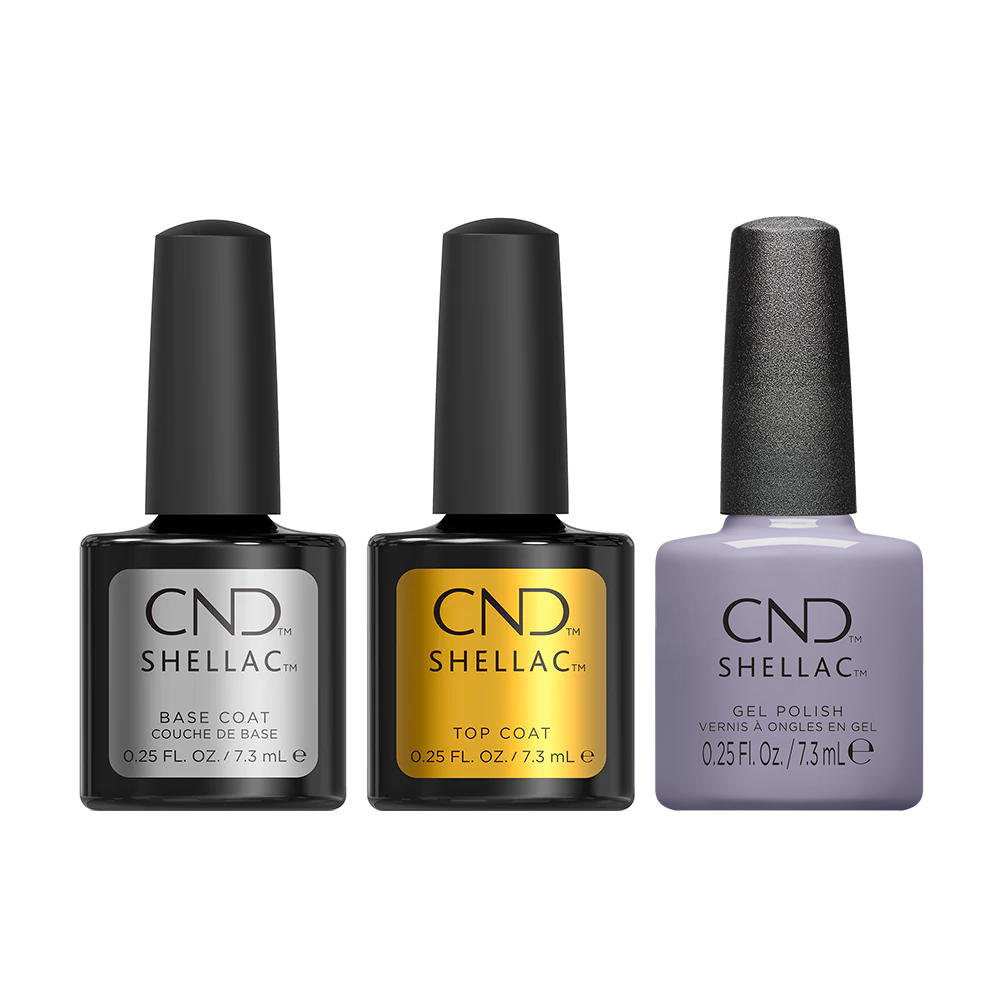CND - Shellac Combo - Base, Top & Hazy Games – Sleek Nail