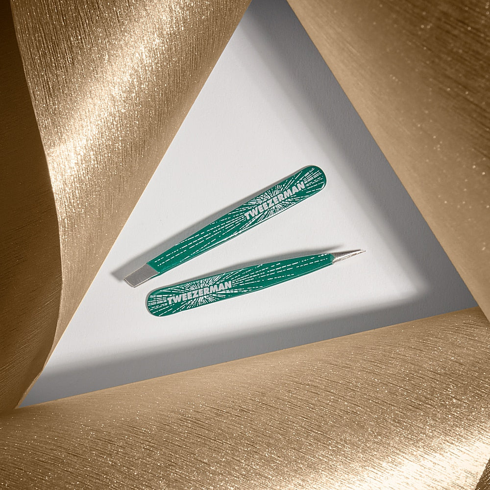 Tweezerman - Emerald Shimmer Micro Mini Brow Set - #4225R – Sleek Nail