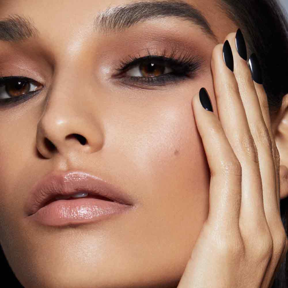 Static Nails - Reusable Pop-On Manicures - Dark Room Round – Sleek Nail