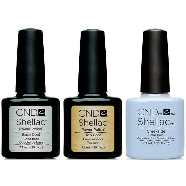 CND - Shellac Combo - Base, Top & Creekside – Sleek Nail